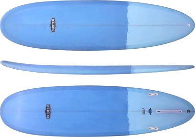 Mid Lenght Shape Surfboard Magic Glider 7'2 | Buster Surfboards